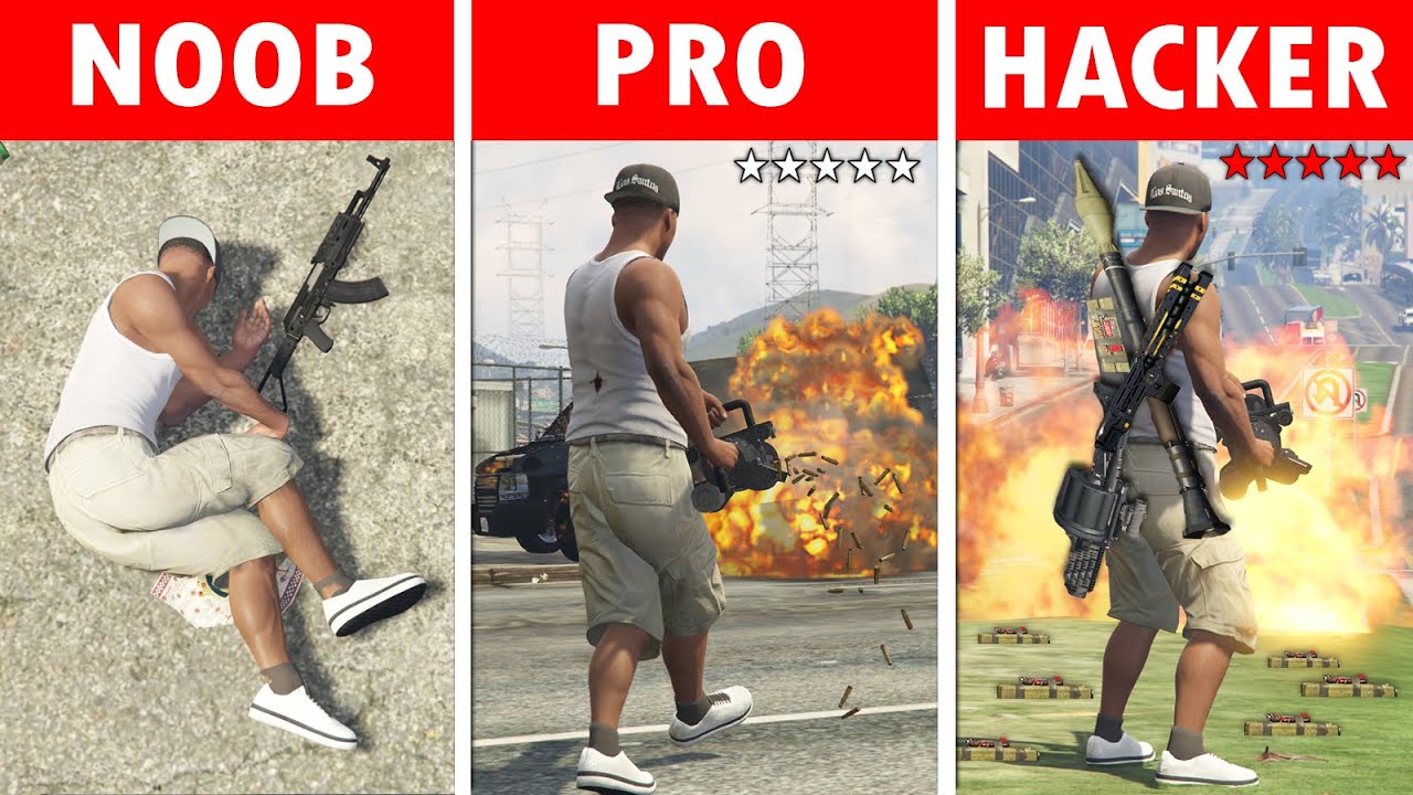 NOOB vs PRO vs HACKER en GTA 5 (#2) - YouTube