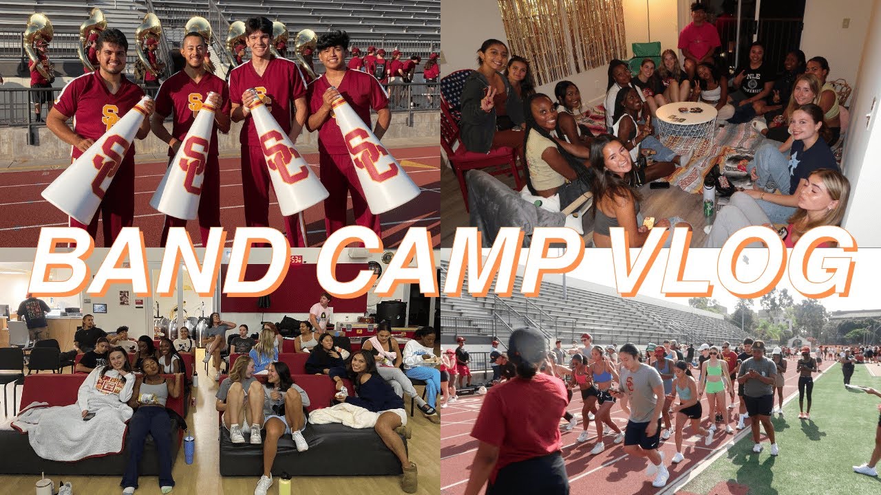 BAND CAMP w/ USC SPIRIT | usc spirit leaders, cheer, usc tmb | VLOG ...