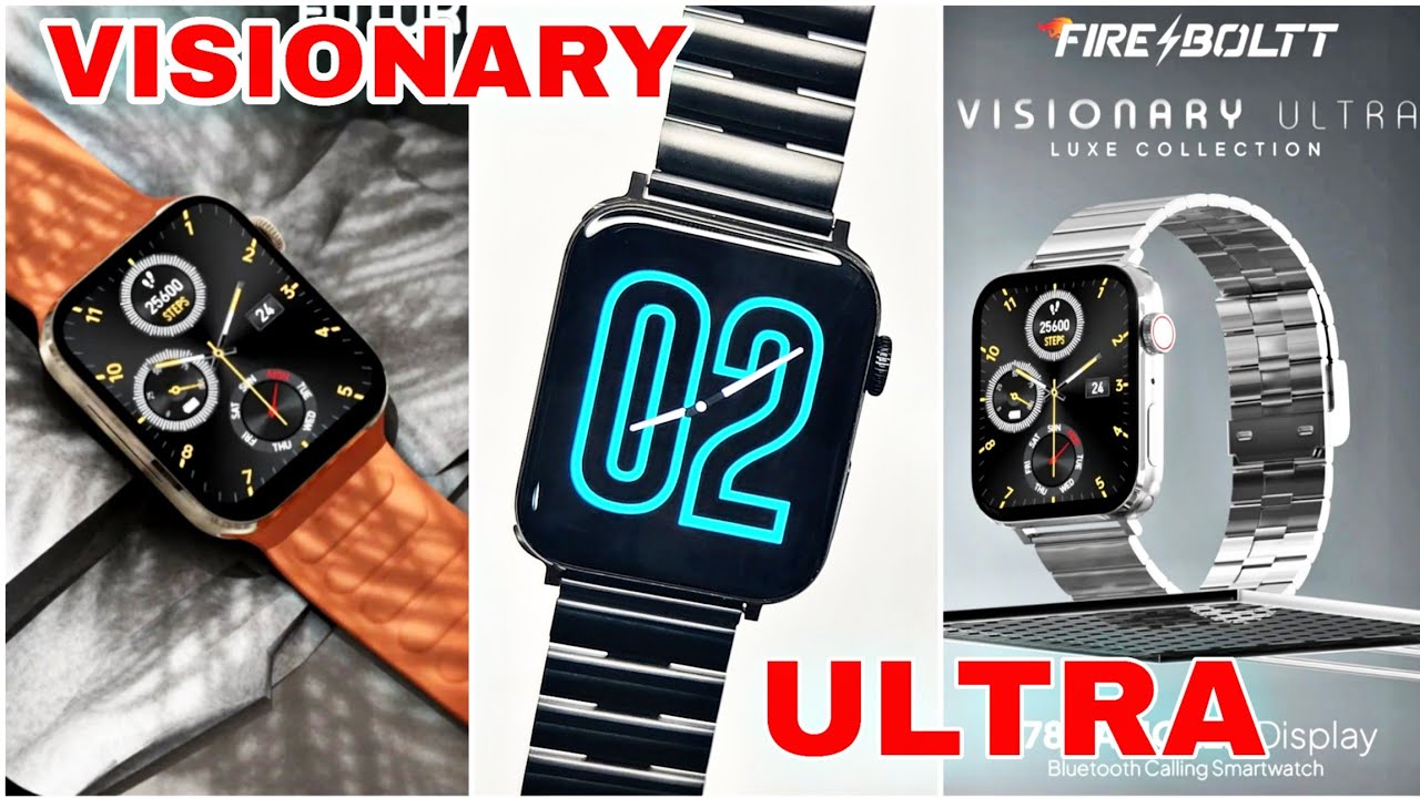 FIRE BOLTT VISIONARY ULTRA Unboxing And Review Amoled Display - YouTube