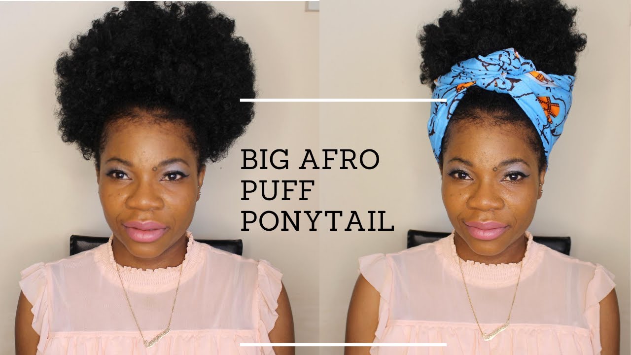 HOW TO: Natural Ponytail on short natural Hair/Must Watch - YouTube