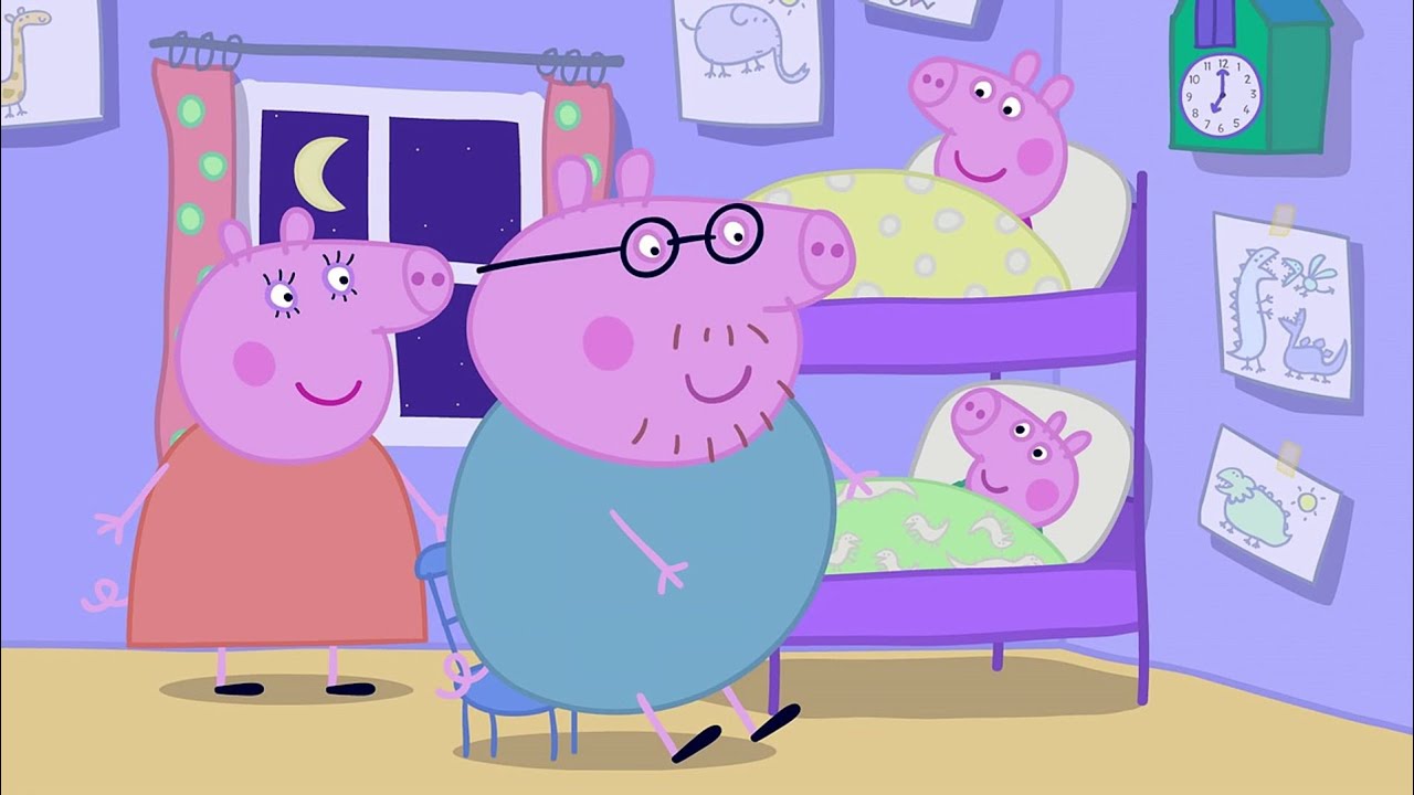 peppa pig,s || sleeping jorge is Peppa pig || cartoon video Rhymes ...
