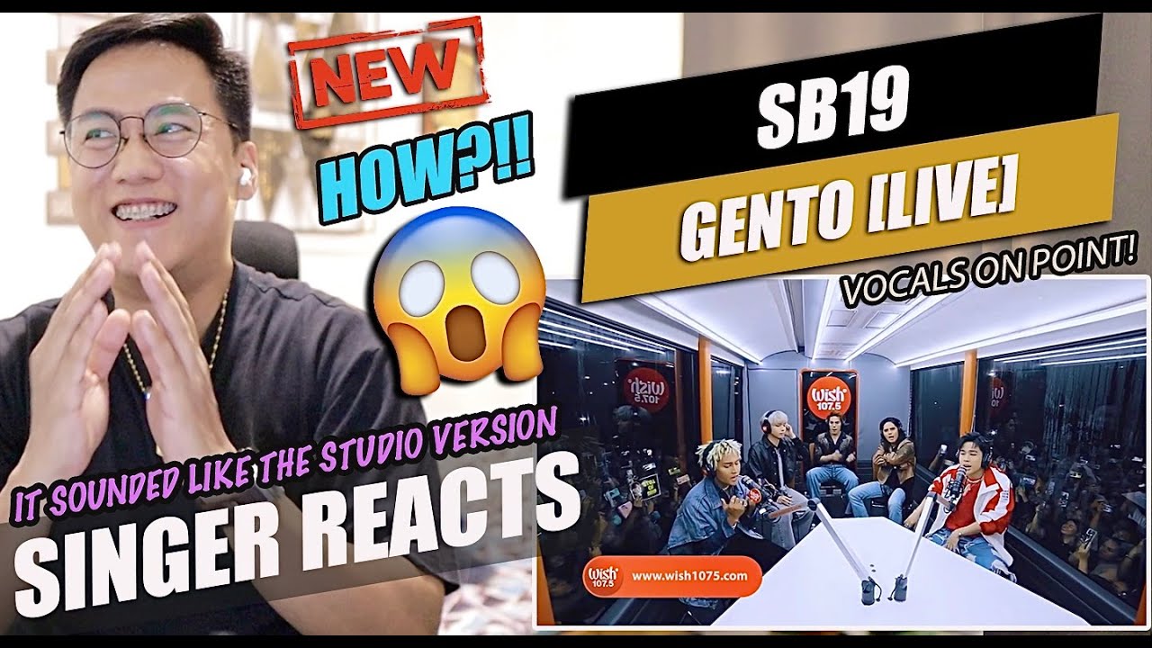 SB19 performs "Gento" LIVE on Wish 107.5 Bus | SINGER REACTION - YouTube