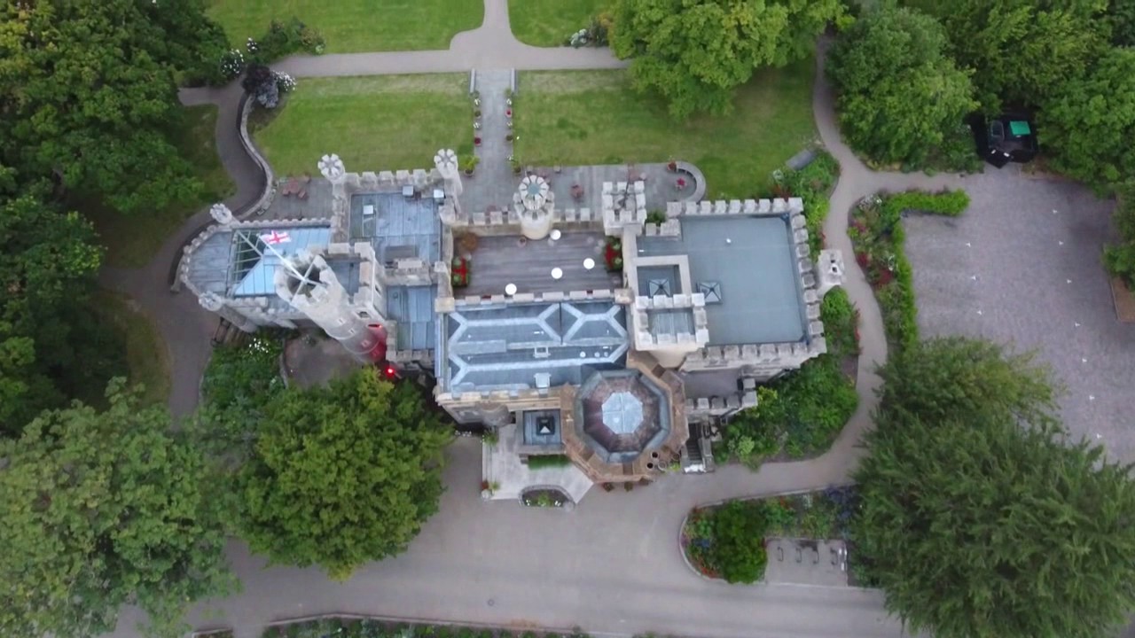 Whitstable castle fly by - YouTube