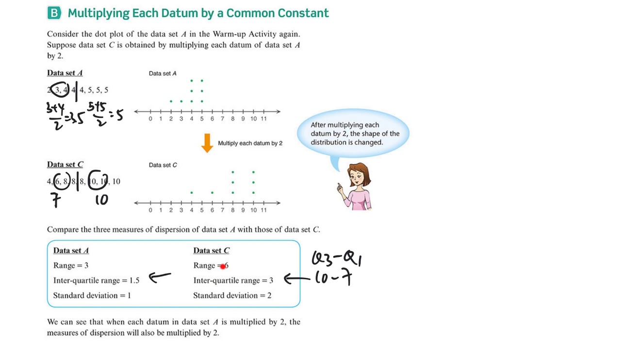 BK5B CH9 9.7 Effects of Data Change on Measures of Dispersion - YouTube