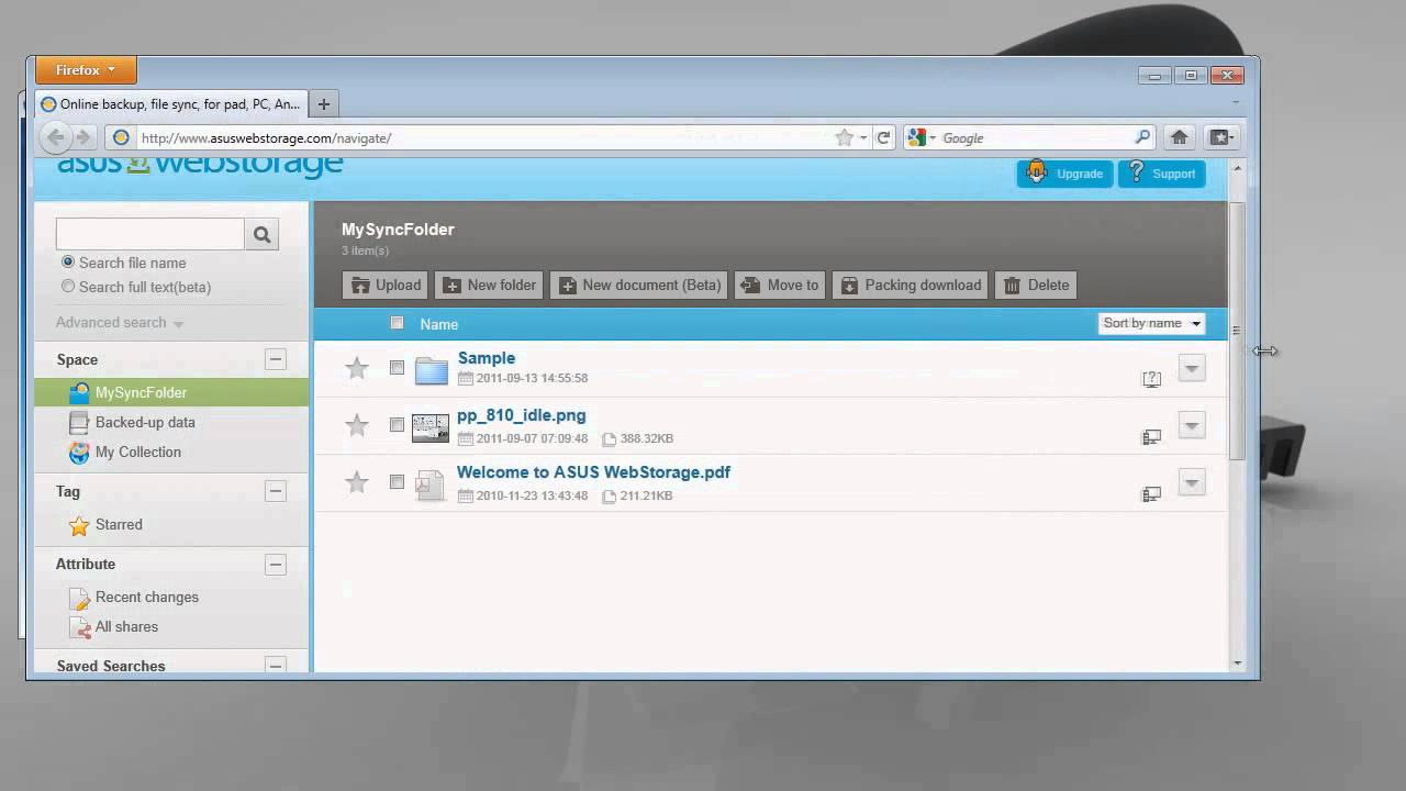ASUS web storage [PCAXE.COM] - YouTube