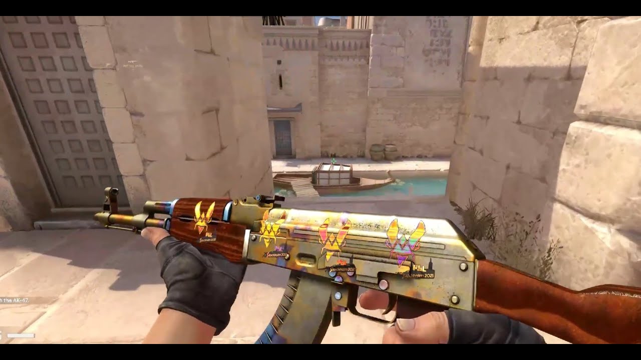 A Fake Golden AK? AK-47 Case Hardened (Golden Top Pattern) Holo Sticker ...