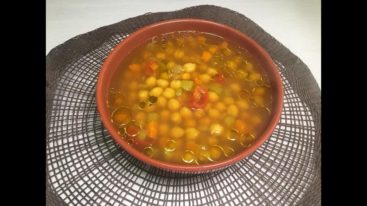 Como Hacer Sopa de Garbanzos - YouTube