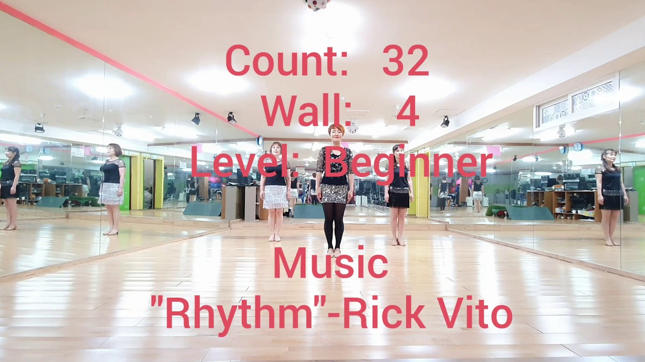 Rhythm - Line dance (사)한국라인댄스협회-서대문지회 - YouTube