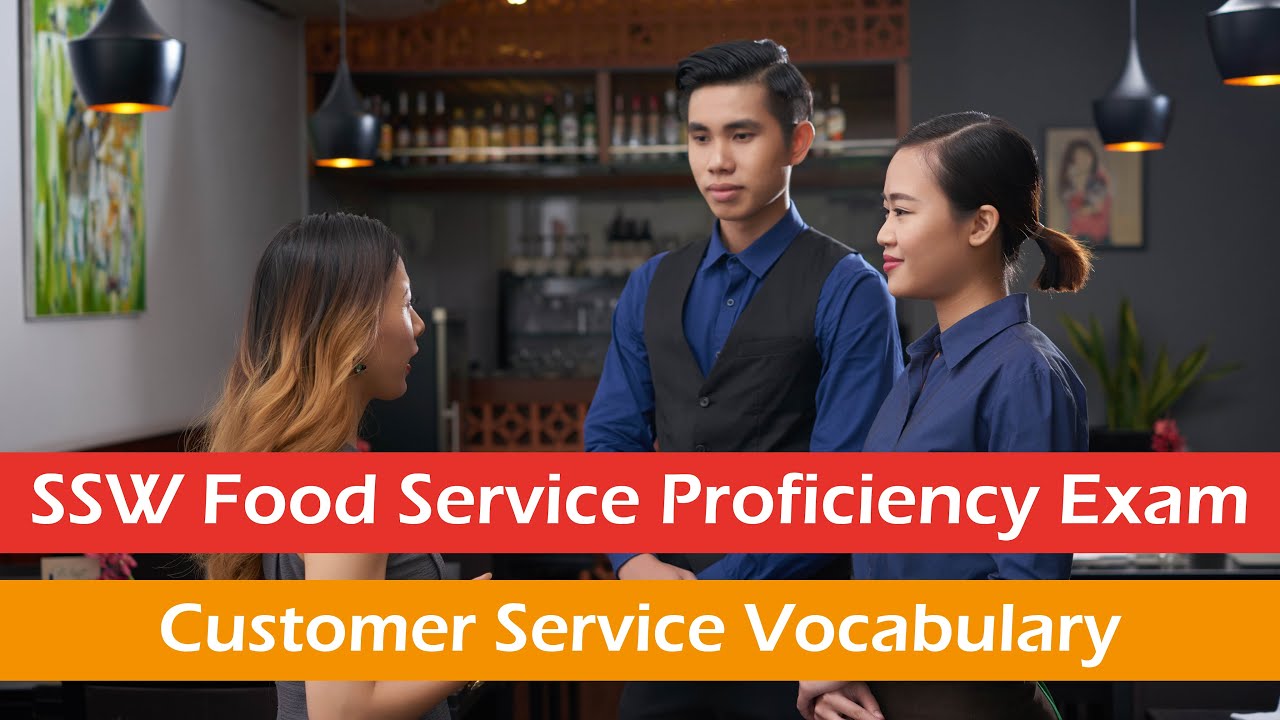 SSW Food Service Vocabulary | Customer Service - YouTube