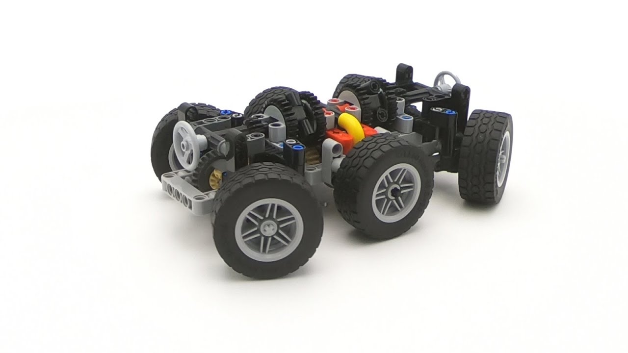 Small steering hub revisited and a 6x6 prototype chassis - YouTube