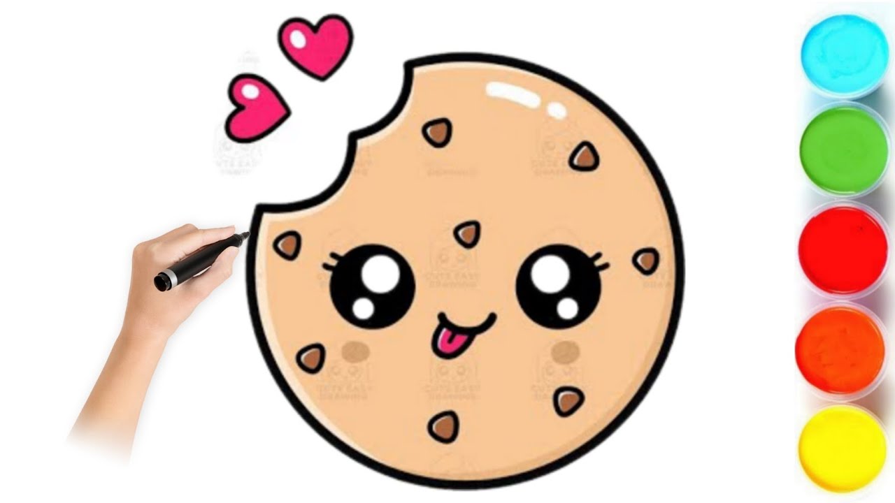 How to Draw a Cute Cookie 🍪 - Fun and Easy Tutorial for Kids #266 - YouTube