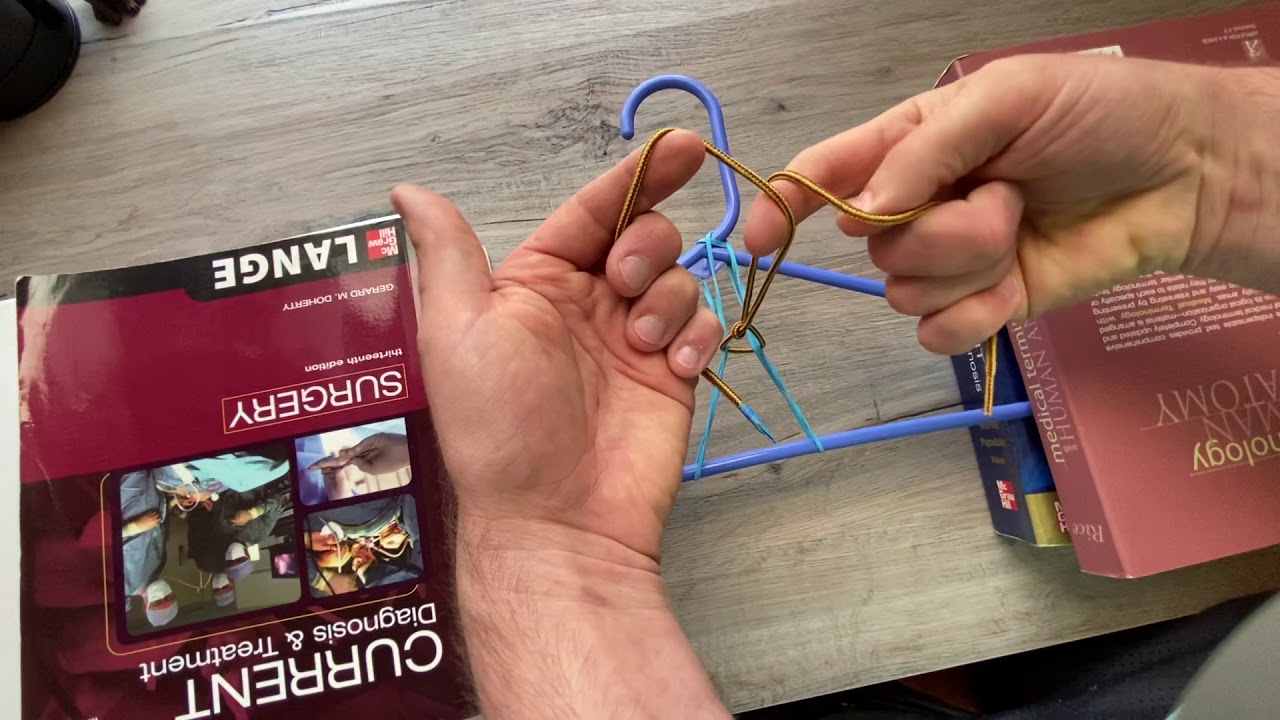 One Handed Surgical Knot Tie - Right Handed - YouTube