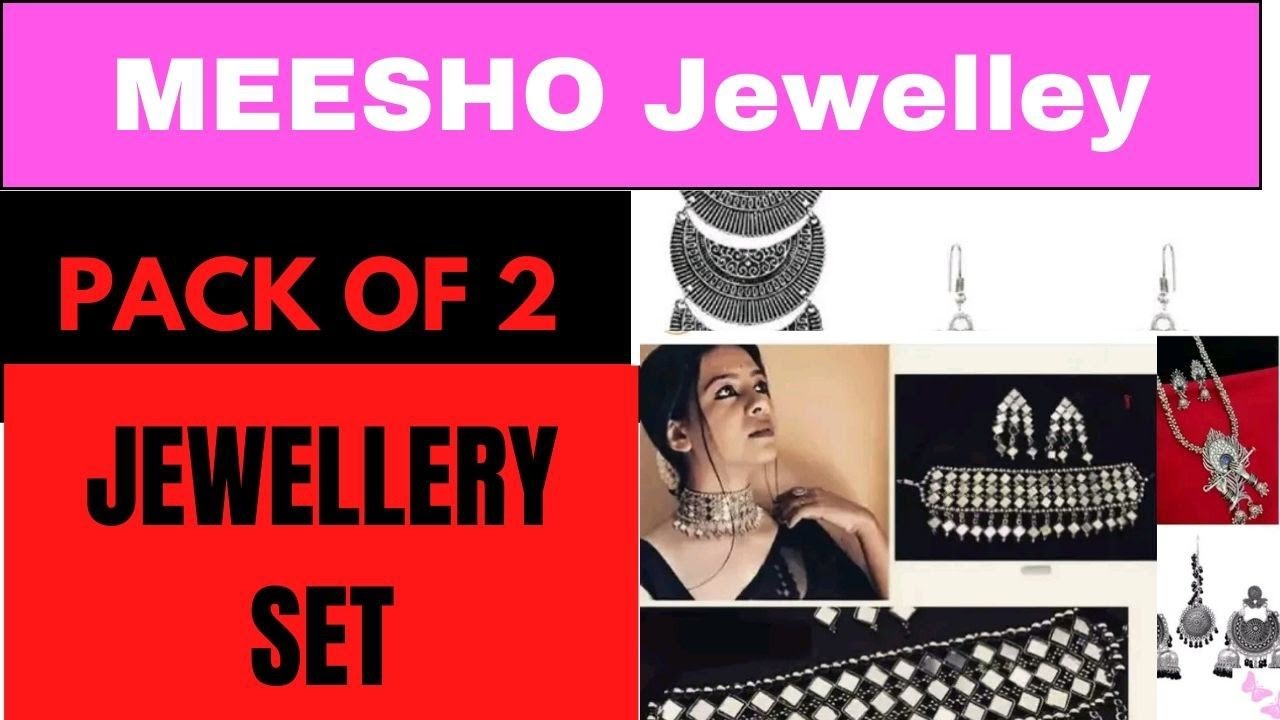 Meesho jewellery set, pack of 2,jewellery set,bridal set,wedding ...