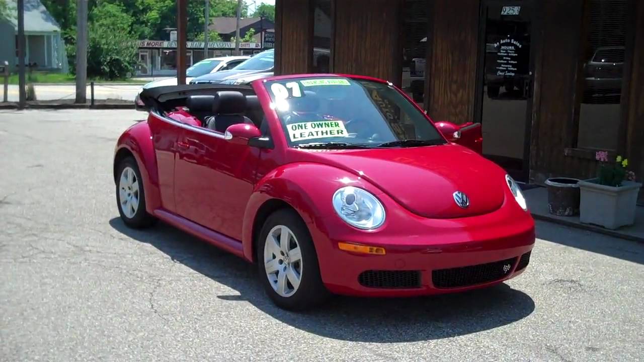 07VOLKSWAGEN NEW BEETLE CONVERTIBLE RED.mp4 - YouTube