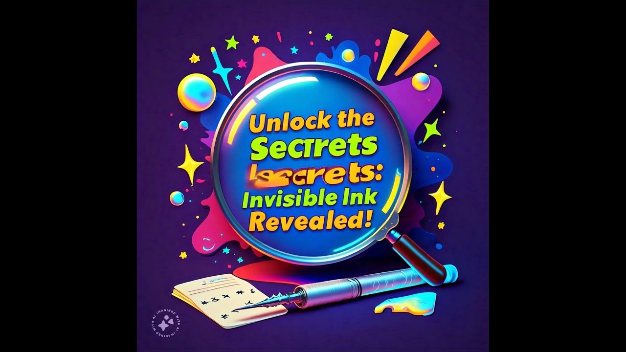 Secret Science _ Invisible Ink Messages🔦STEM PROJECT - YouTube