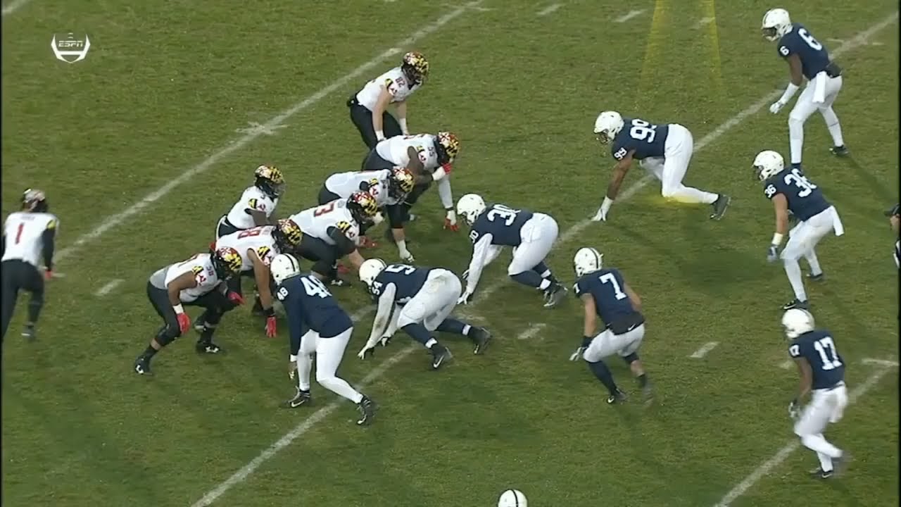 Maryland Offensive Line Vs. Penn State 2018 - YouTube