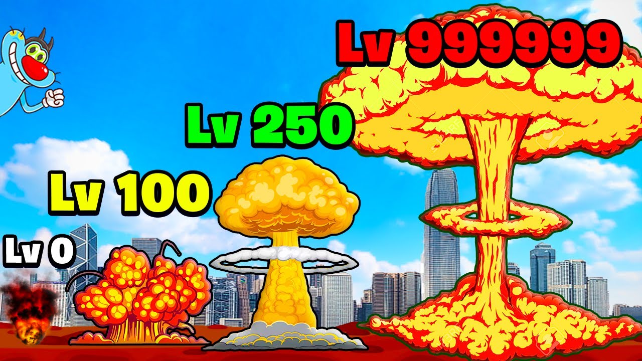Noob vs Pro vs Hacker In Bombs Up With Oggy And Jack - YouTube