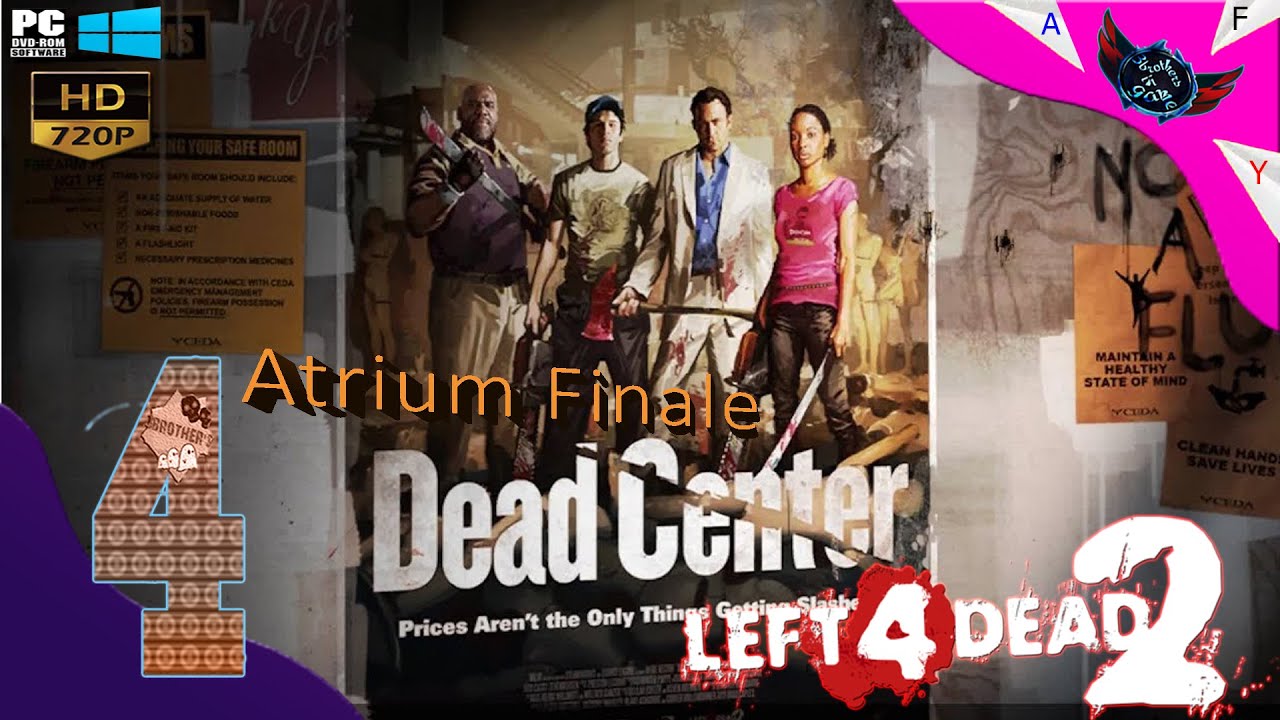 Left 4 Dead 2 Multiplayer Split Screen Campaign 1 Dead Center Artium ...