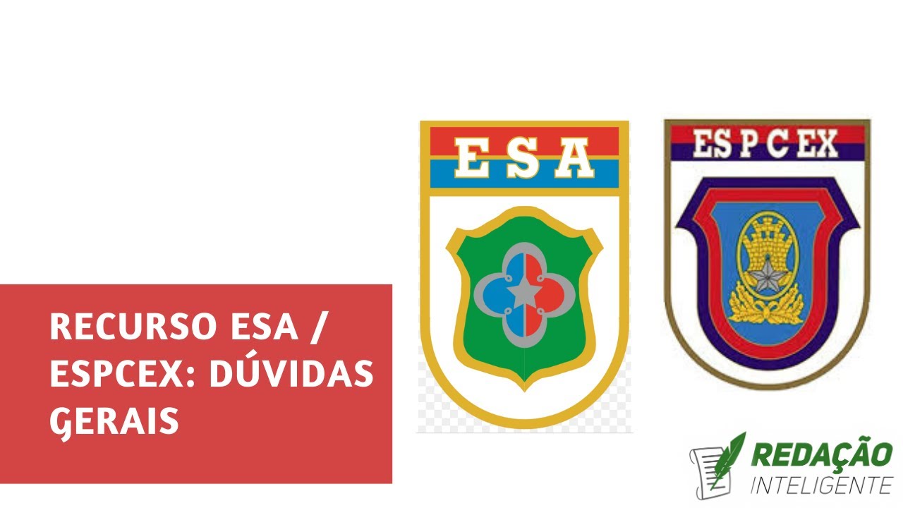 RECURSO ESA e EsPCEX: Dúvidas gerais - YouTube