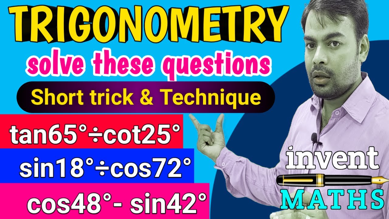 Trigonometry | trigonometry tricks & techniques | solve trigonometric ...