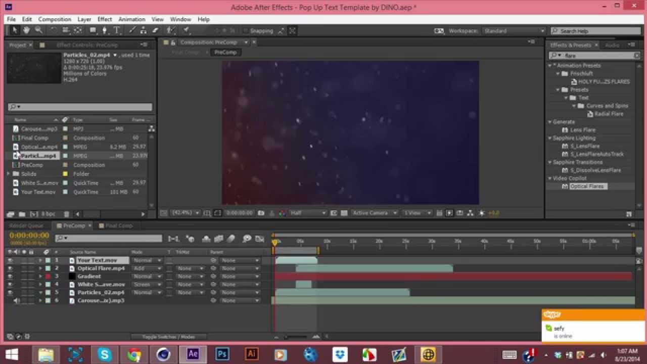 FREE Pop Up Intro Template w/Tutorial by DINO - YouTube