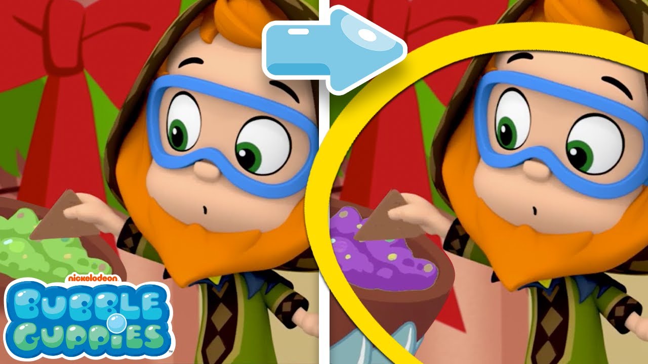 MAGICAL Spot the Difference Game w/ Nonny! ☃️ | Bubble Guppies - YouTube