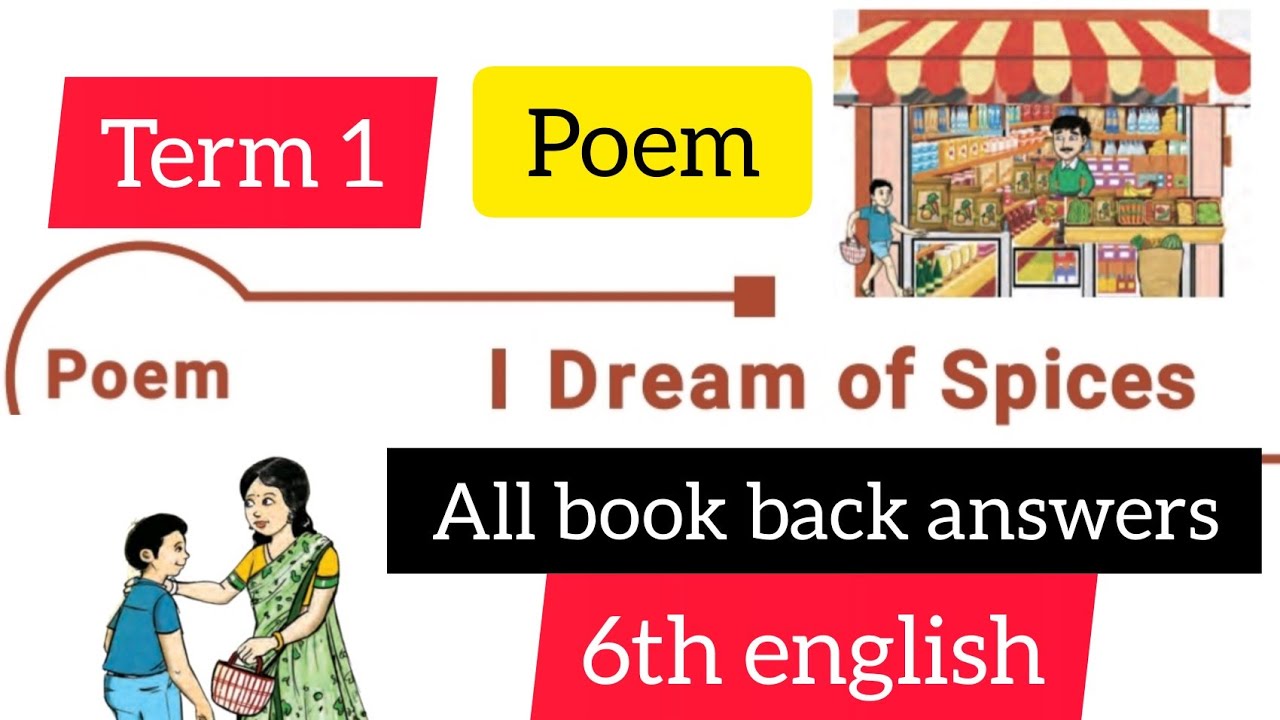 6th Std English Term 1 Book Back Answers Unit 3 Poem I Dream Of 6th Std English Term 1 Book Back Answers Unit 3 Poem I Dream Of