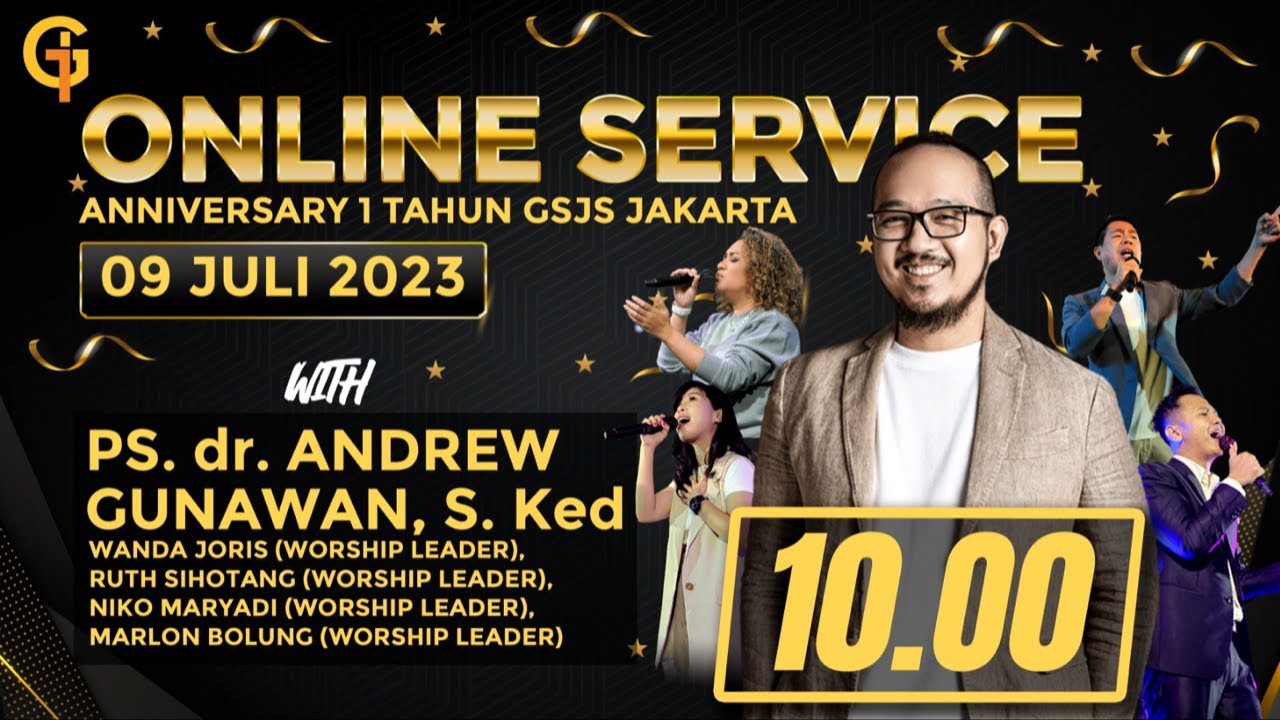 Online Service 1st Anniversary GSJS Jakarta Flix Cinema Moi w/Ps.Andrew ...