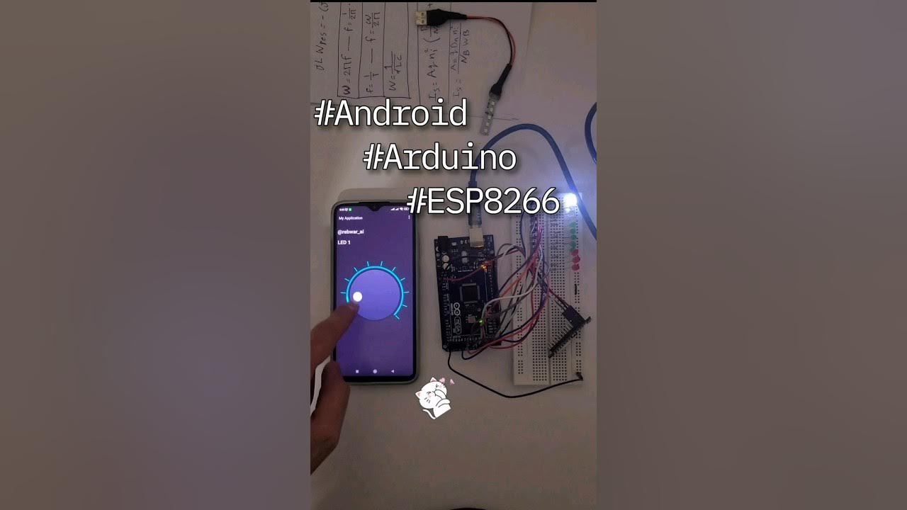 esp8266 NodeMCU 12e - arduino mega 2560- android knob remote control app- android esp WiFiUDP ...