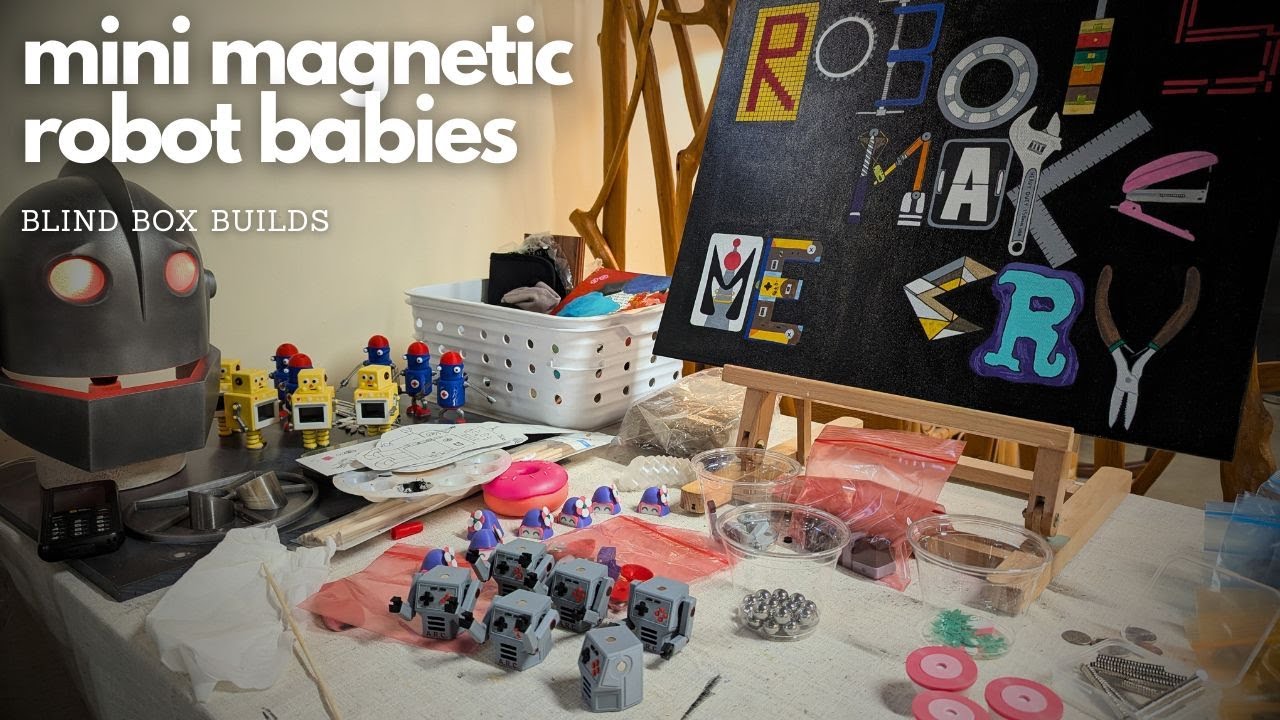 blind box builds / mini magnetic robots - YouTube