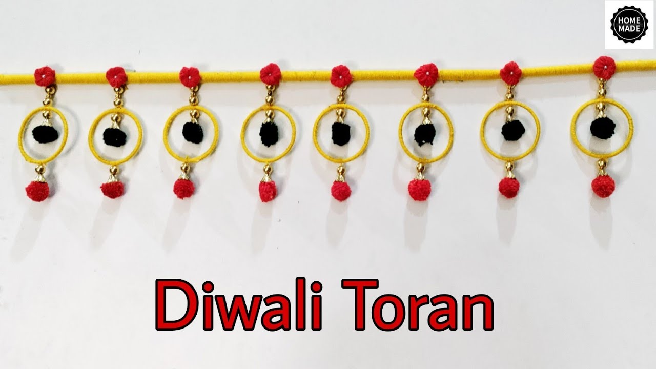 Diwali decoration ideas | Diwali craft | Diwali Toran | bandhanbar ...