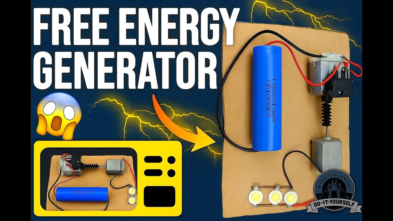 how to make electricity generator | Free Energy Generator at Home ...