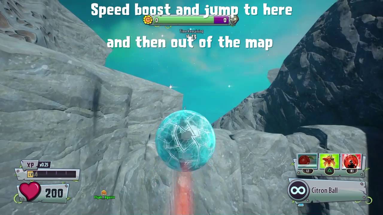 Plants vs Zombies GW2 Moon Base Z Out of map GLITCH - YouTube