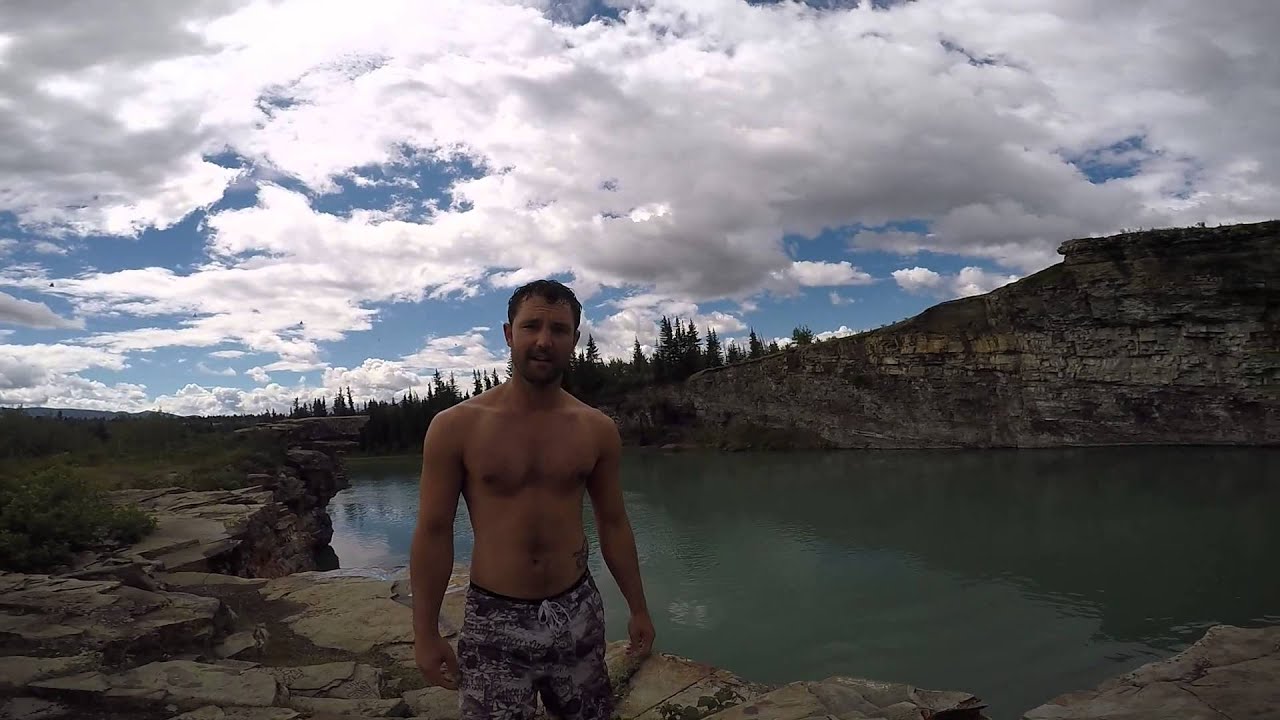 Bow River Cliff Jump - YouTube