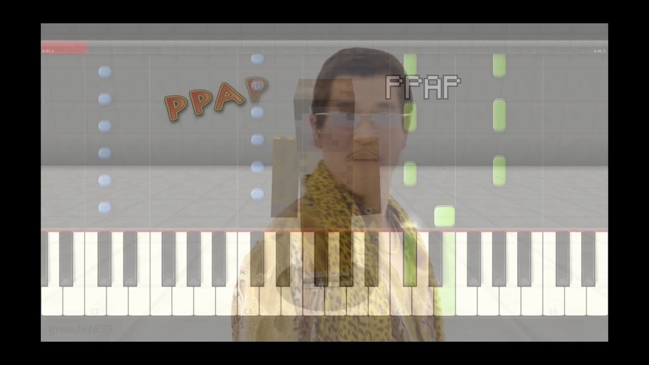 PPAP (original, piano, minecraft version) - YouTube