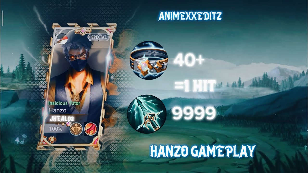 HANZO FULL TANK GAMEPLAY|ANIMEXXEDITZ |•MOBILE LEGENDS BANG BANG ...