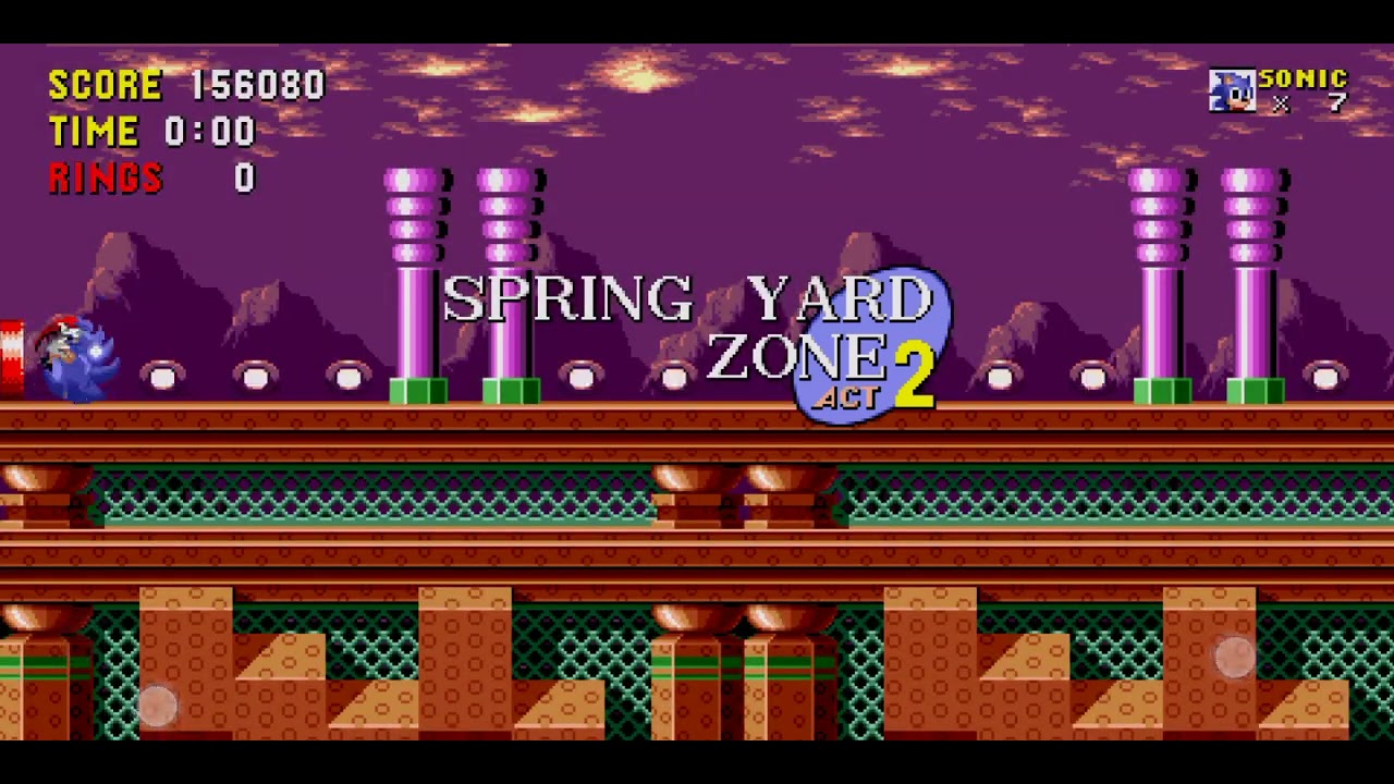 Sonic Series:Spring yard zone,Sonic 1.(Leer descripción). - YouTube