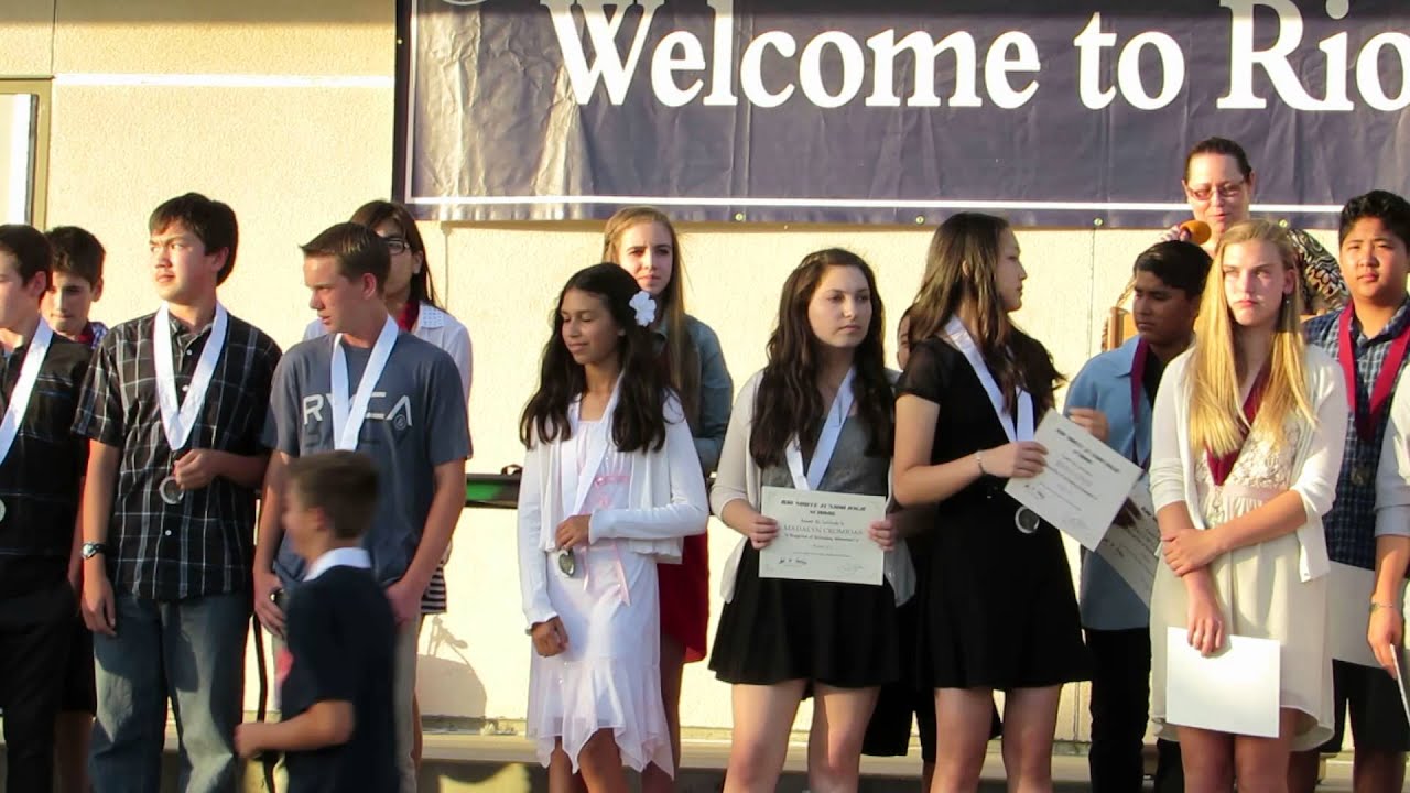 Amanda's Junior High School Graduation: 2-year 4.0 GPA Award - YouTube