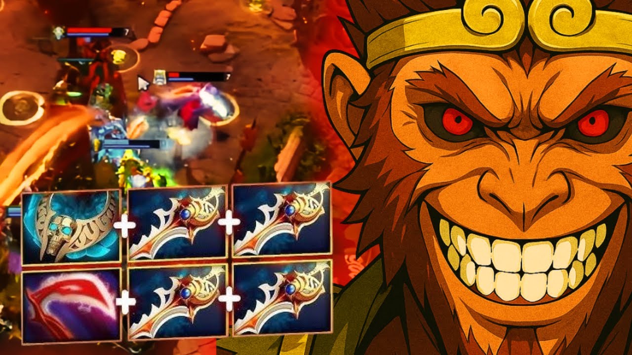 +10,000 DAMAGE Monkey King Build MELTS Everything in 7.39c Dota 2 - YouTube