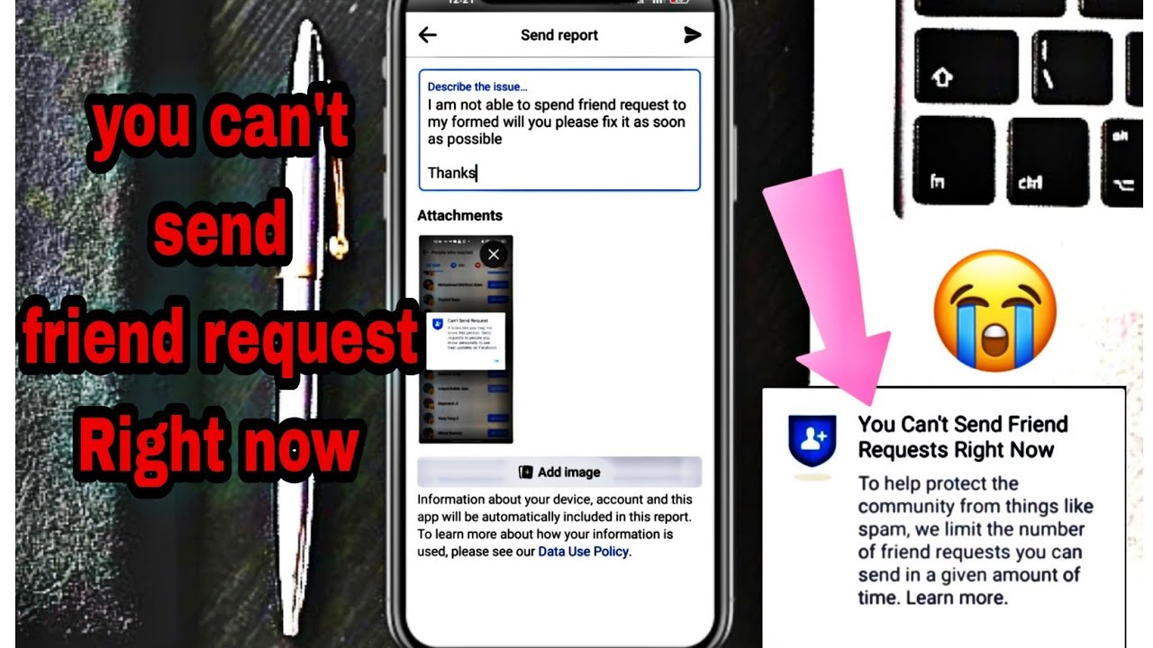 You can't send friend request right now Problem Solved - YouTube