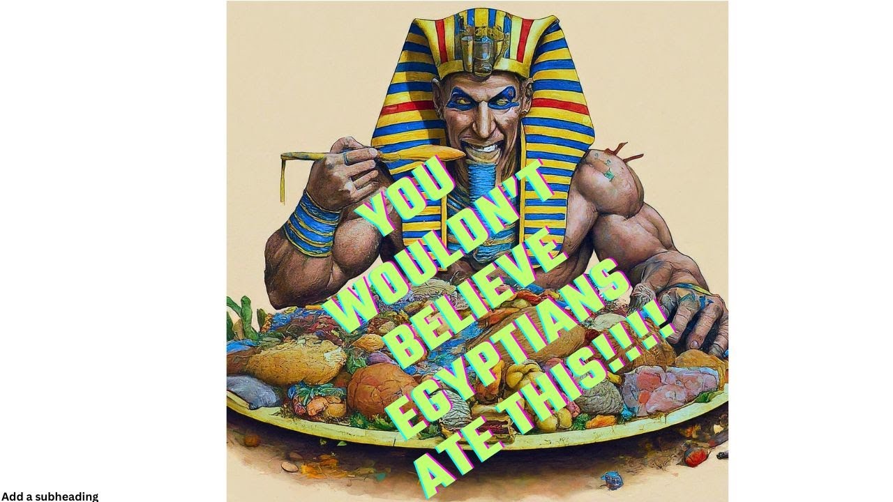 Exploring Ancient Egyptian Cuisine | Craving Creations - YouTube
