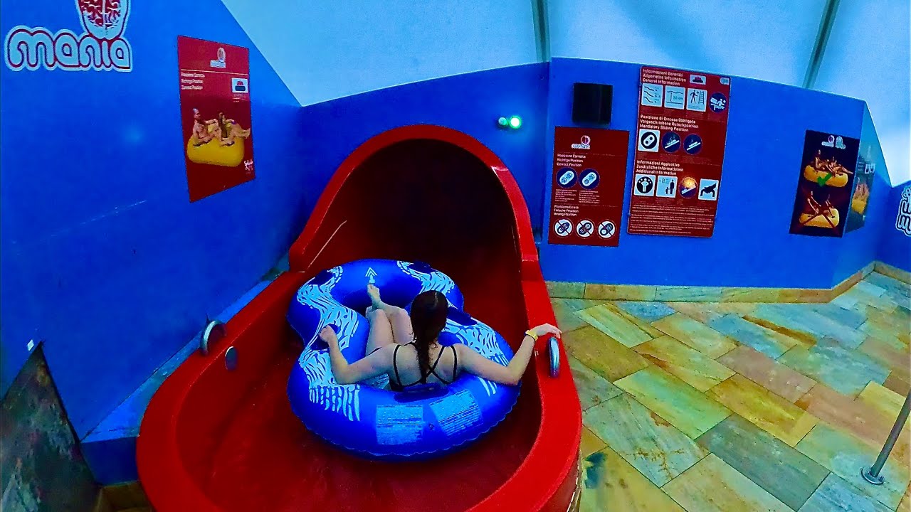 Crazy Mania Water Slide at Splash e Spa Tamaro, Switzerland - YouTube