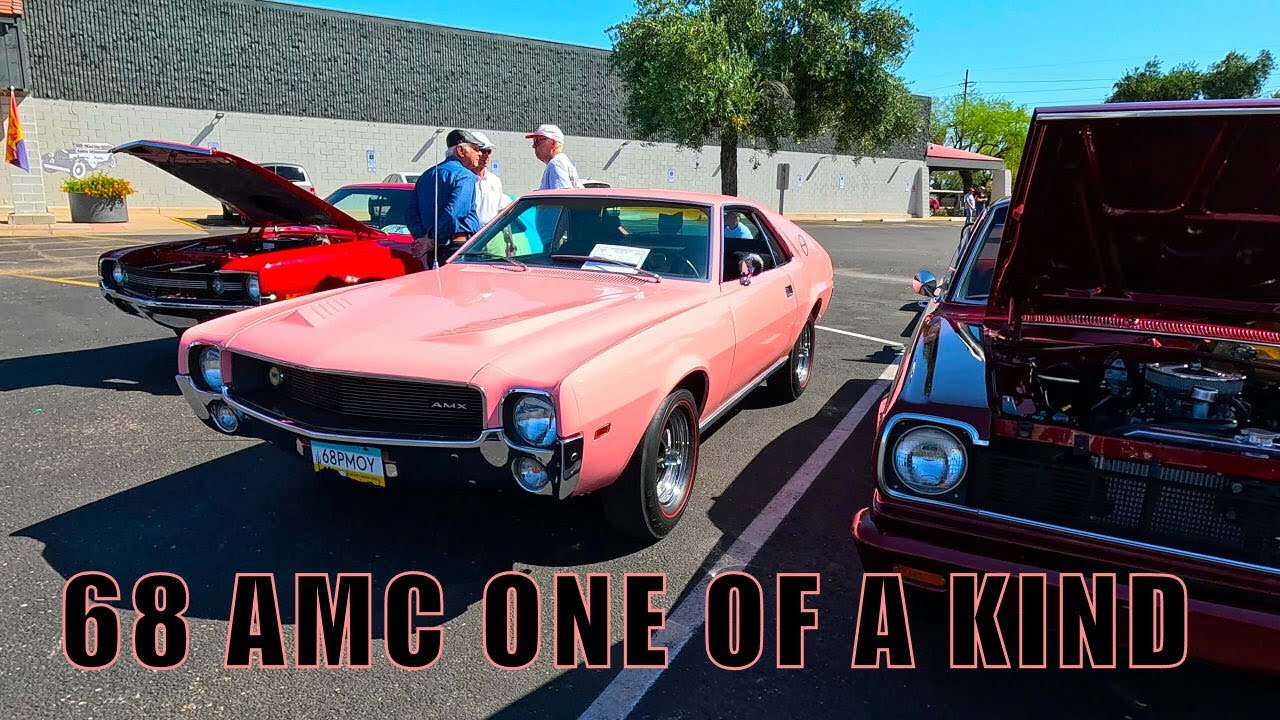 1968 AMC AMX: The Original Pink Ride for the Playmate of the Year - YouTube