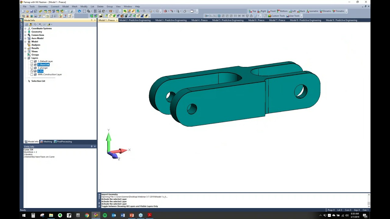FEMAP User Guide — Simple Layer Example - YouTube