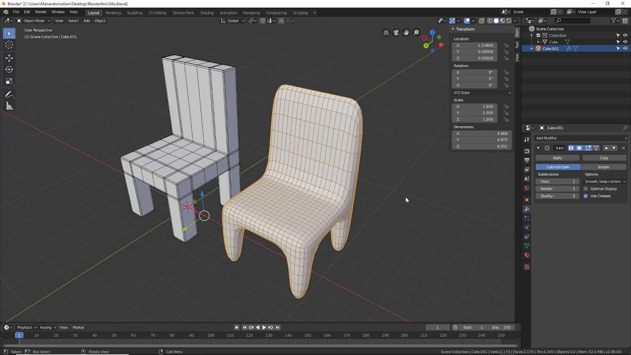 55 CURSO COMPLETO BLENDER 2.8 MODELADO 3-D DE BÁSICO A AVANZADO UDEMY ...