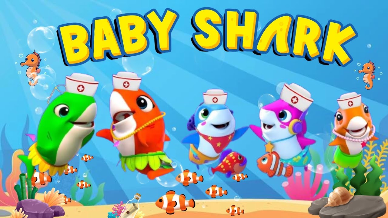 Doctor Baby Shark Family 30 Song | Top 5 Doctor Shark | Nursery Rhymes ...