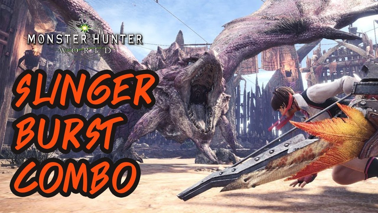 Monster Hunter World Iceborne Tips| คอมโบการใช้Slinger Burst - YouTube