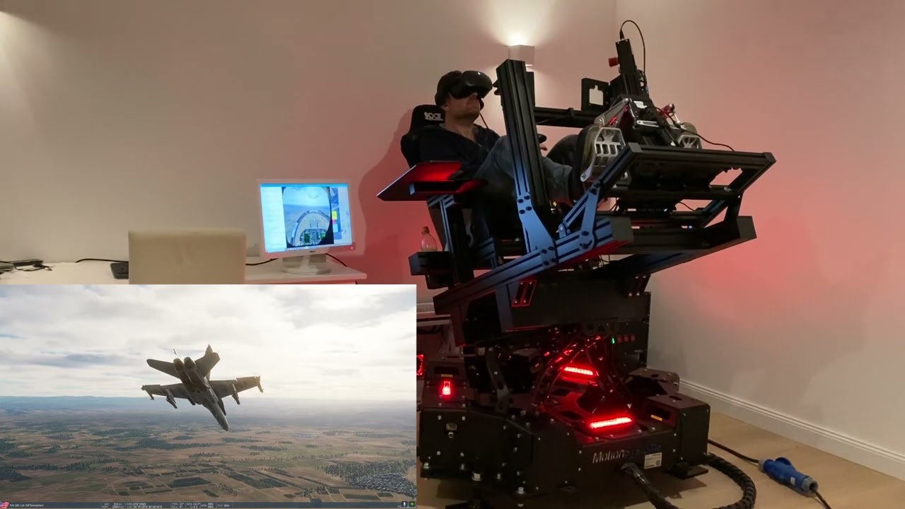 6DOF Plug & Play Motion Platform @DCS_Basic Flight Manoeuvres - YouTube