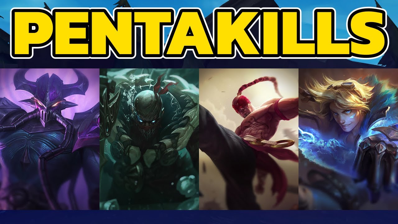 PENTAKILL MONTAGE. KASSADIN, PYKE, LEESIN, EZREAL PLAYS. LOL META GUIDE AND BUILD - YouTube