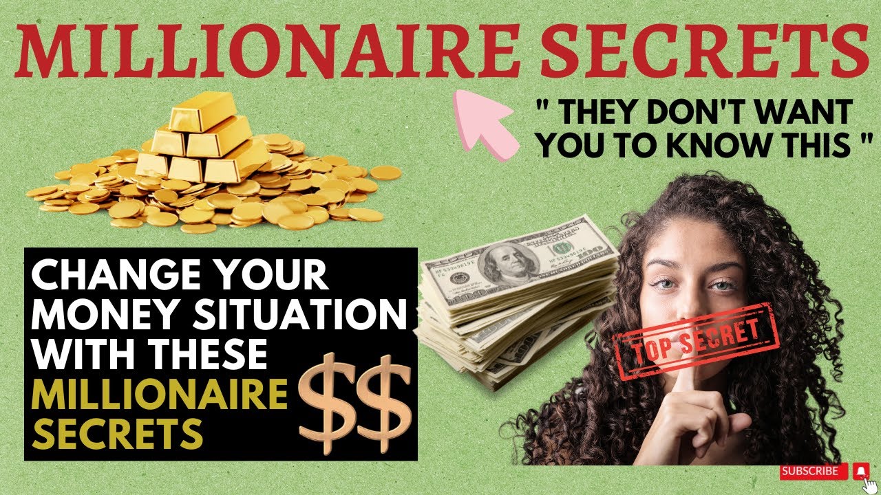 How to change your money situation with these millionaire secrets - YouTube